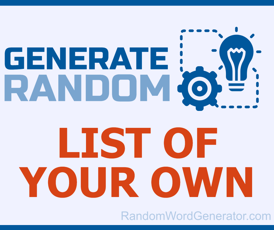Random List Randomize A List Of Names Or Things