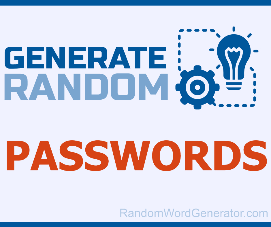 Random Password Generator Generate Strong Passwords
